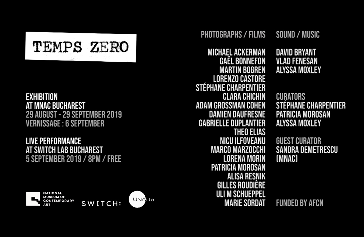 TEMPS ZERO – photographs + films + sound